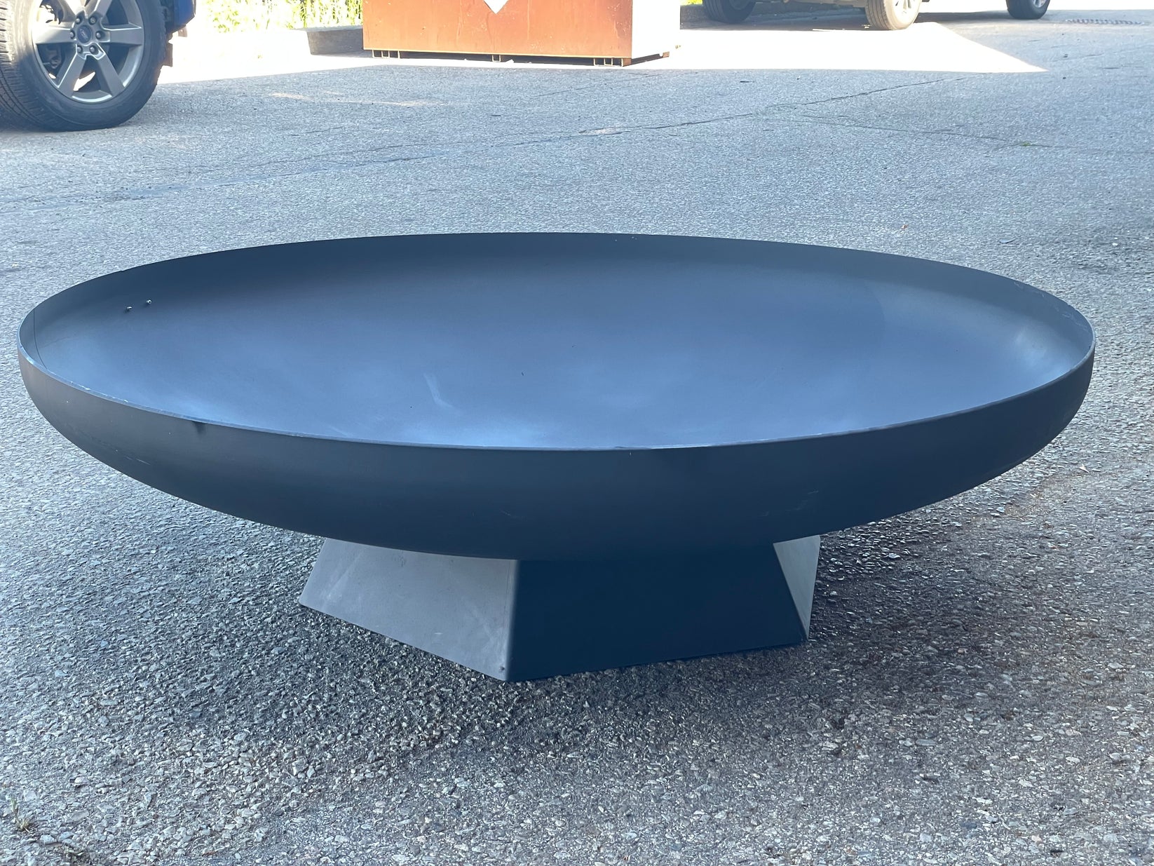 Well-designed 47in – 59in Huge, Deep, Fire pit _Heavy Duty Corten ...